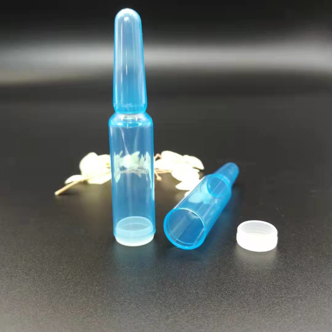 Kosmetik Biru Transparan 5ml Ampul Plastik Ramah Lingkungan